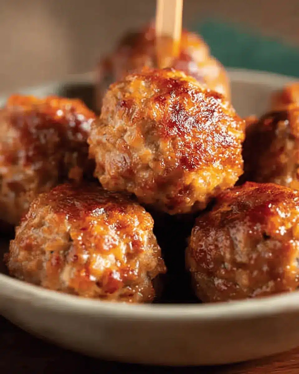 Maple Sausage Apple Cheese Balls