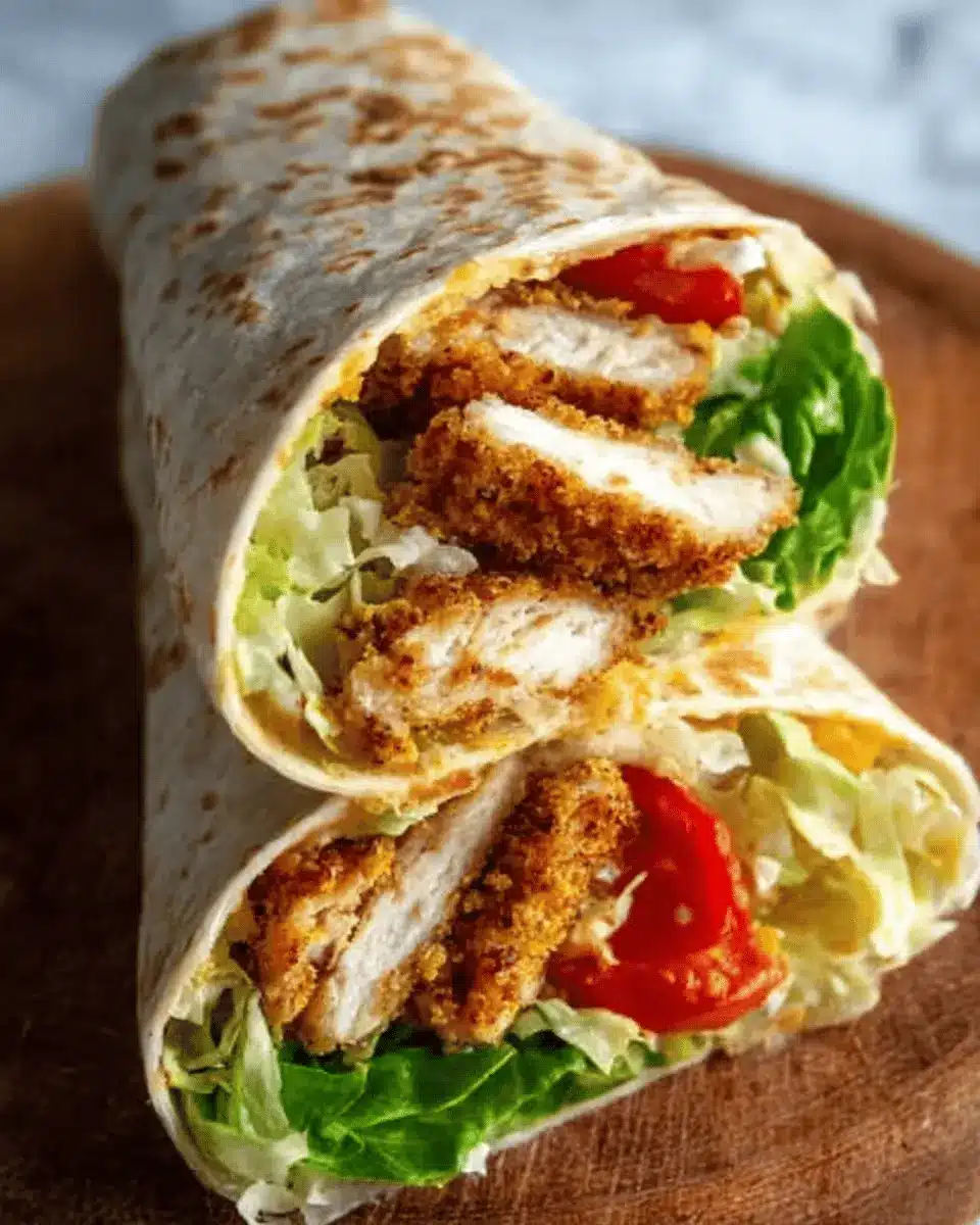 crispy chicken wrap