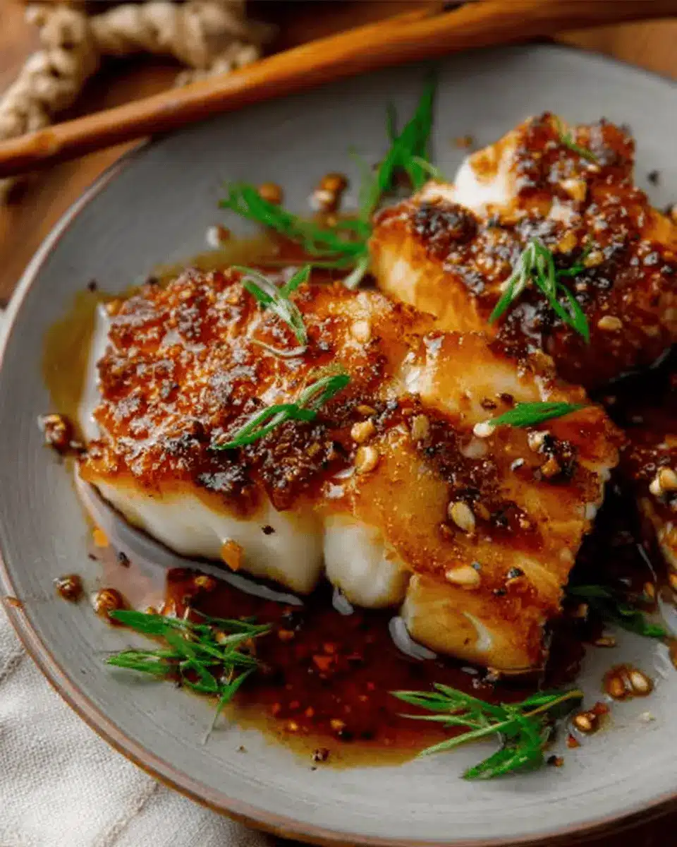 honey soy glazed cod