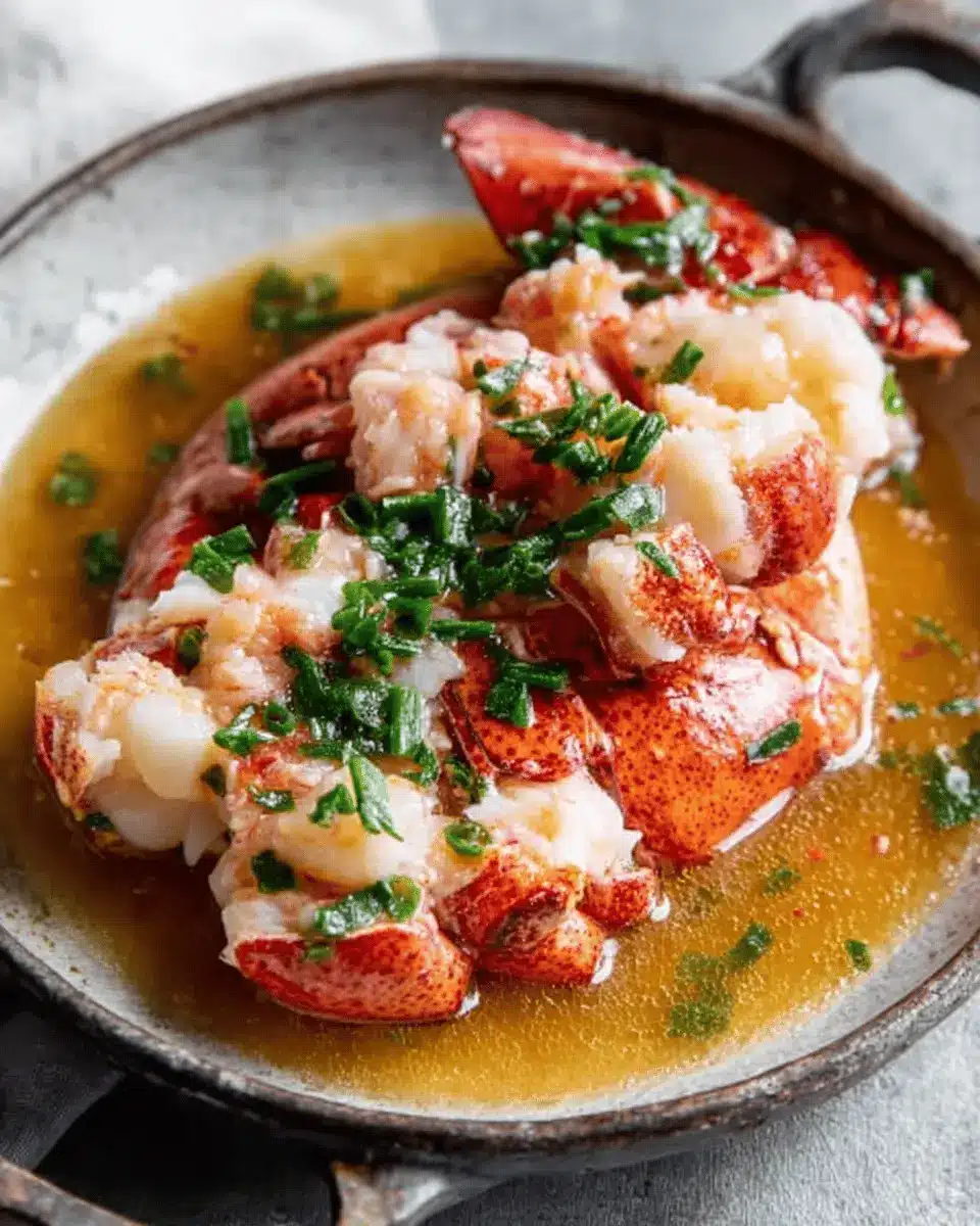 butter poached lobster recipe