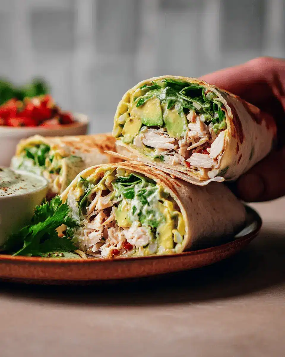 chicken avocado wraps
