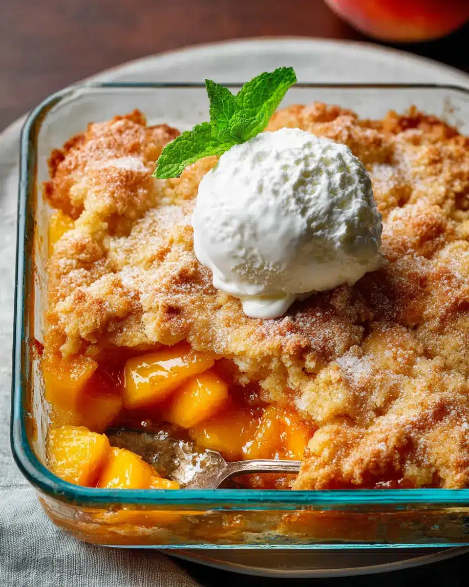 fresh peach cobbler